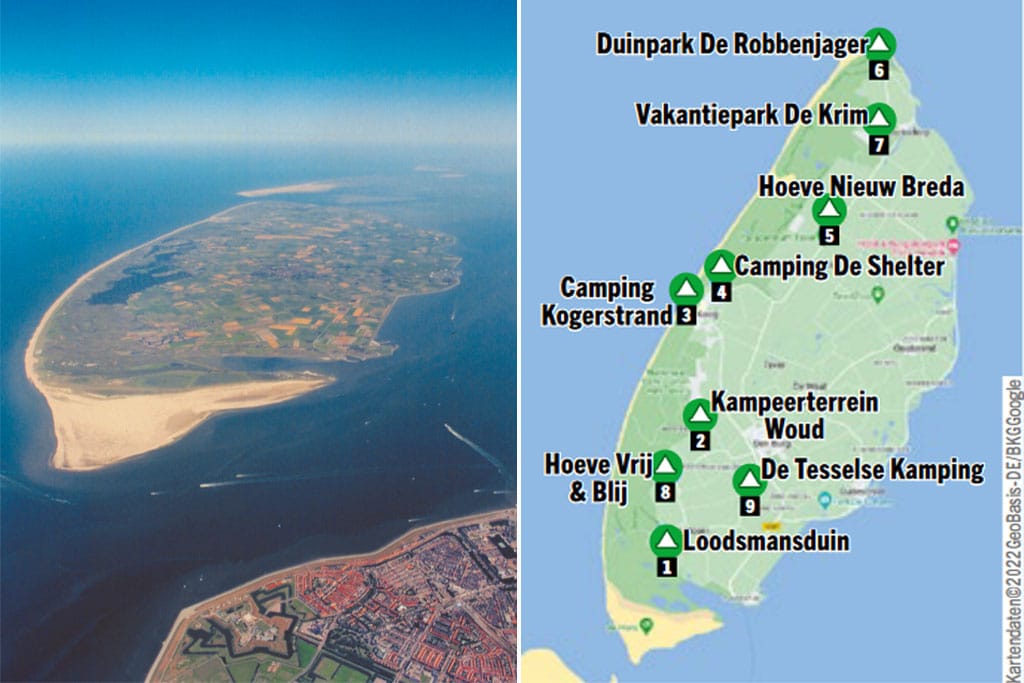 Reise: 9 Camps auf Texel - Camping, Cars & Caravans